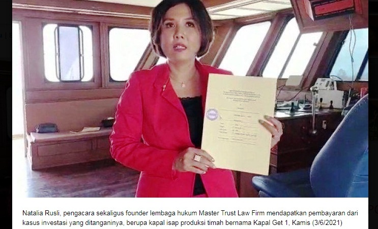 jaminan kapal isap timah NR 2 – KUPAS MERDEKA