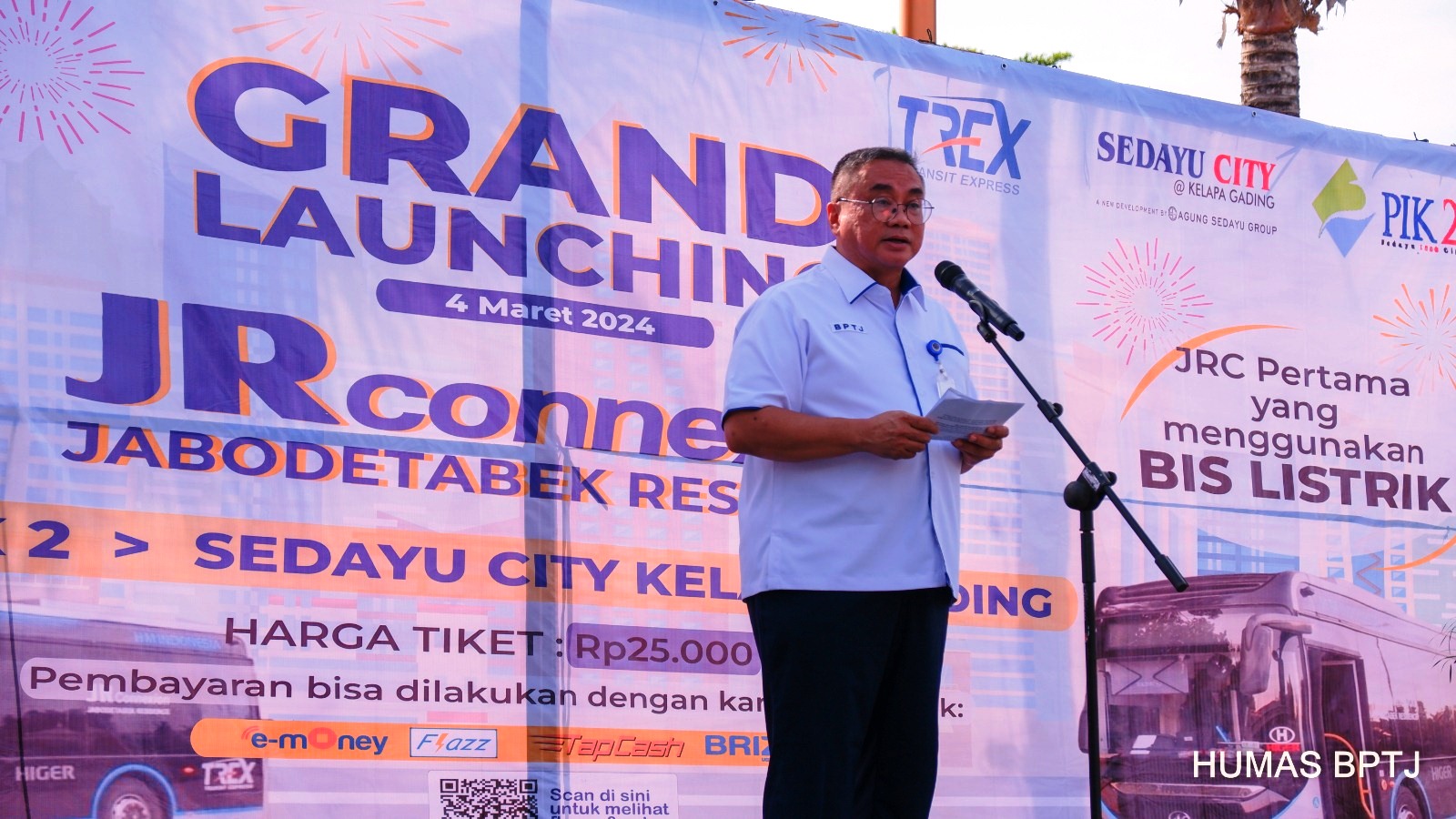 BPTJ Luncurkan Layanan Bus JR Connexion Bertenaga Listrik Pertama Rute ...