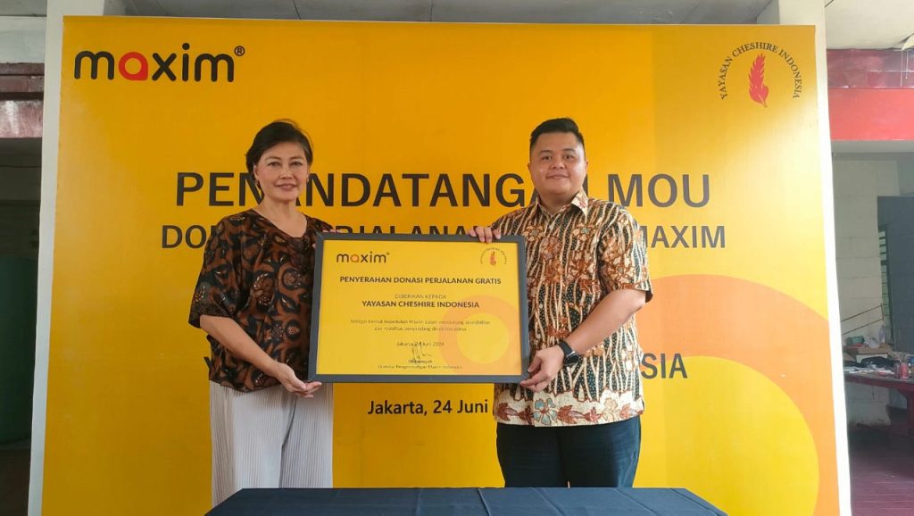 Maxim Teken MoU dengan Yayasan Cheshire Indonesia – KUPAS MERDEKA
